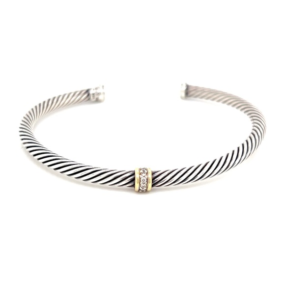David Yurman | Jewelry | Dy 92575 Diamonds Cable Cuff | Poshmark